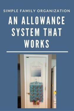 Simple Family Organization: An Allowance System that Works!