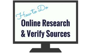 How to Do Online Research & Verify Sources
